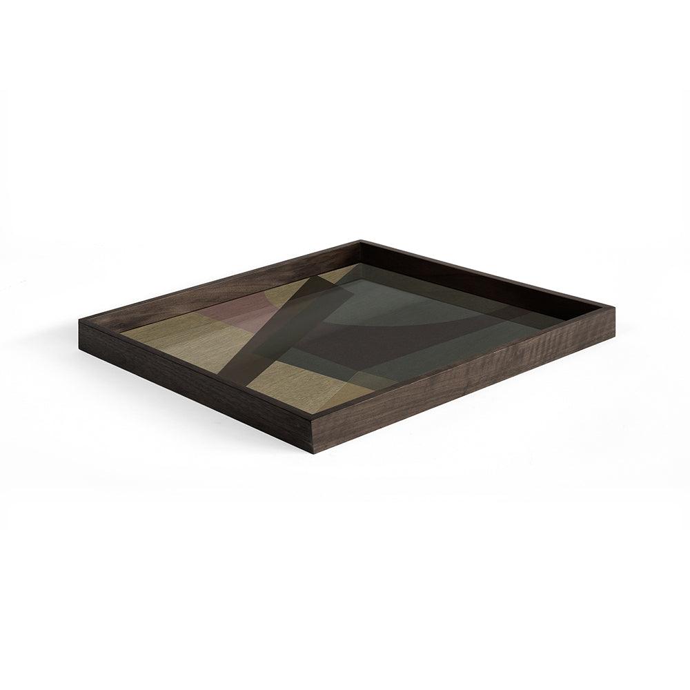 Slate Angle Large Square Glass Tray – Maker & Moss