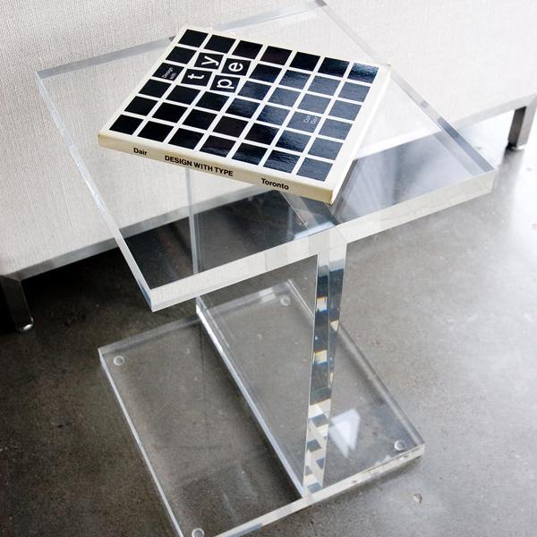 Acrylic I-Beam Table – Maker & Moss