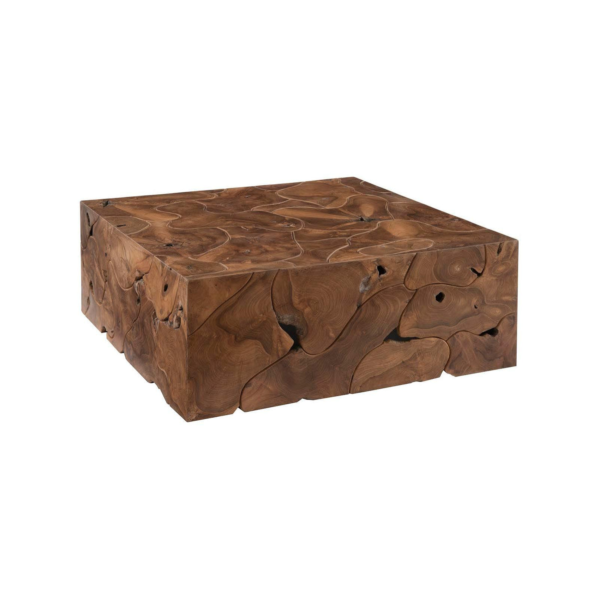 Teak Slice Coffee Table - Square – Maker & Moss