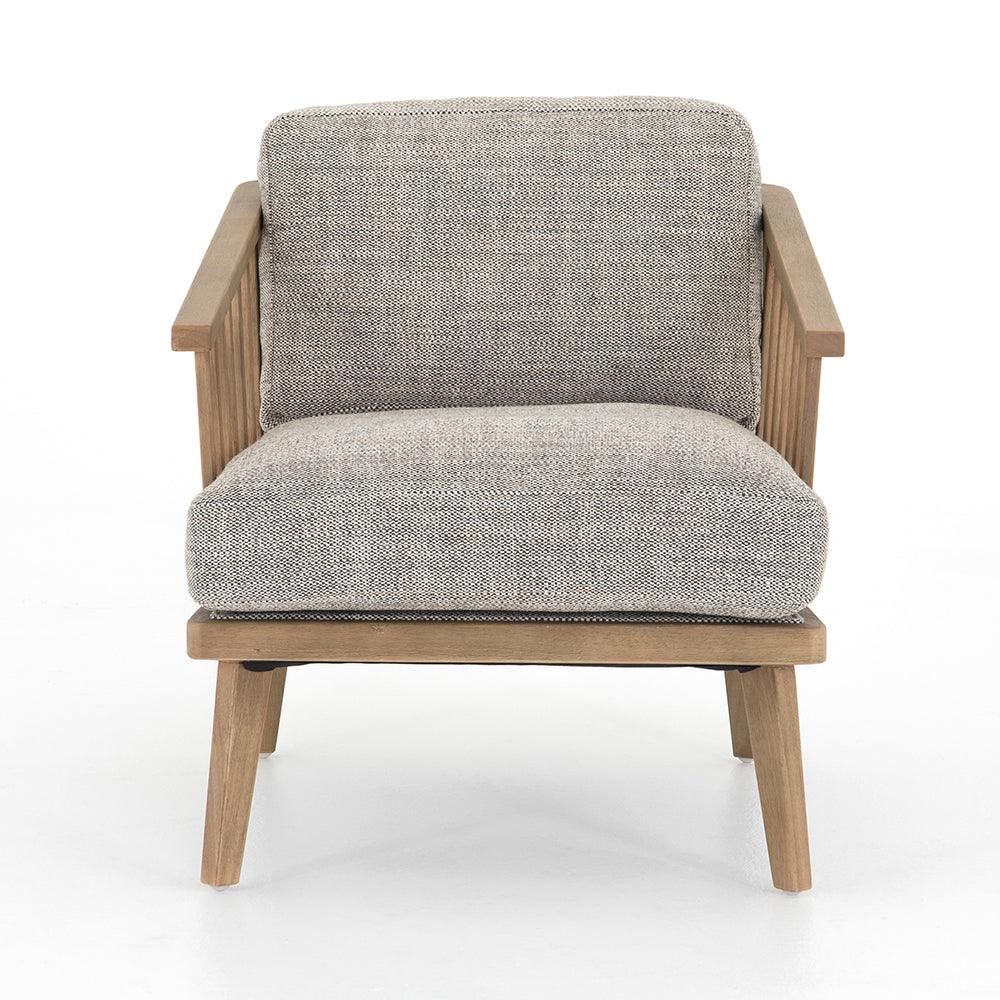 Ariel Fabric and Wood Armchair - Maker & Moss