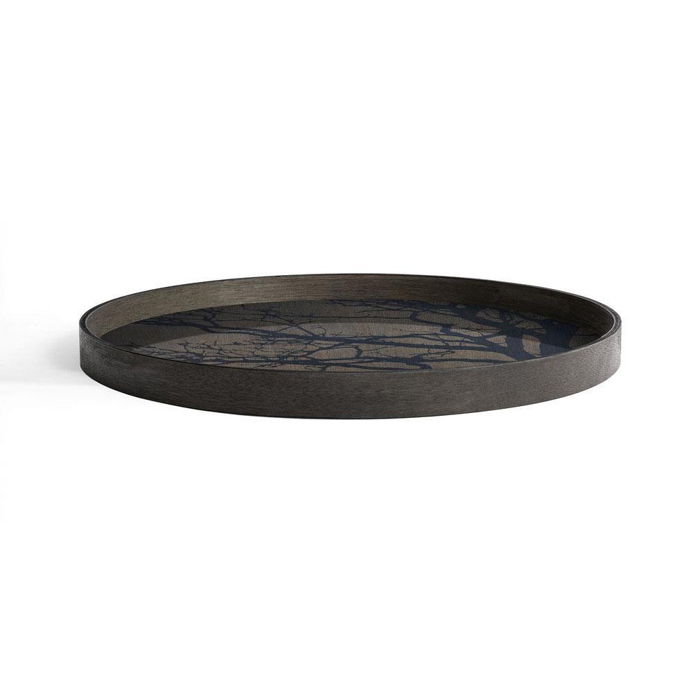 Black Tree Large Round Wooden Tray – Maker & Moss