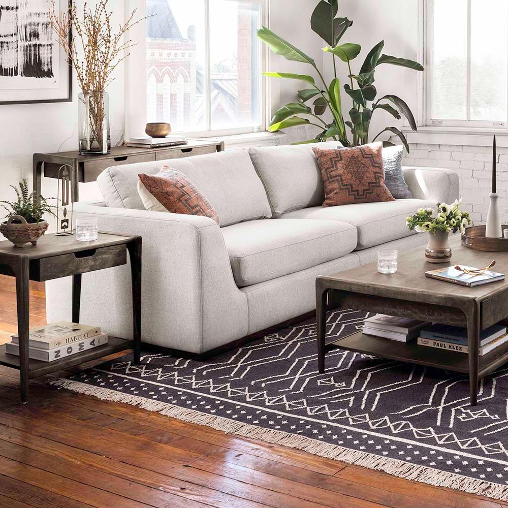 Colt 98" Linen Sofa – Maker & Moss